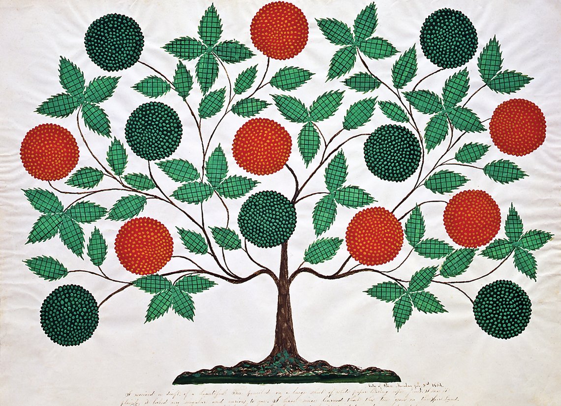 A Cutwork Tree Of Life In The Manner Of Hannah Cohoon by David A ...