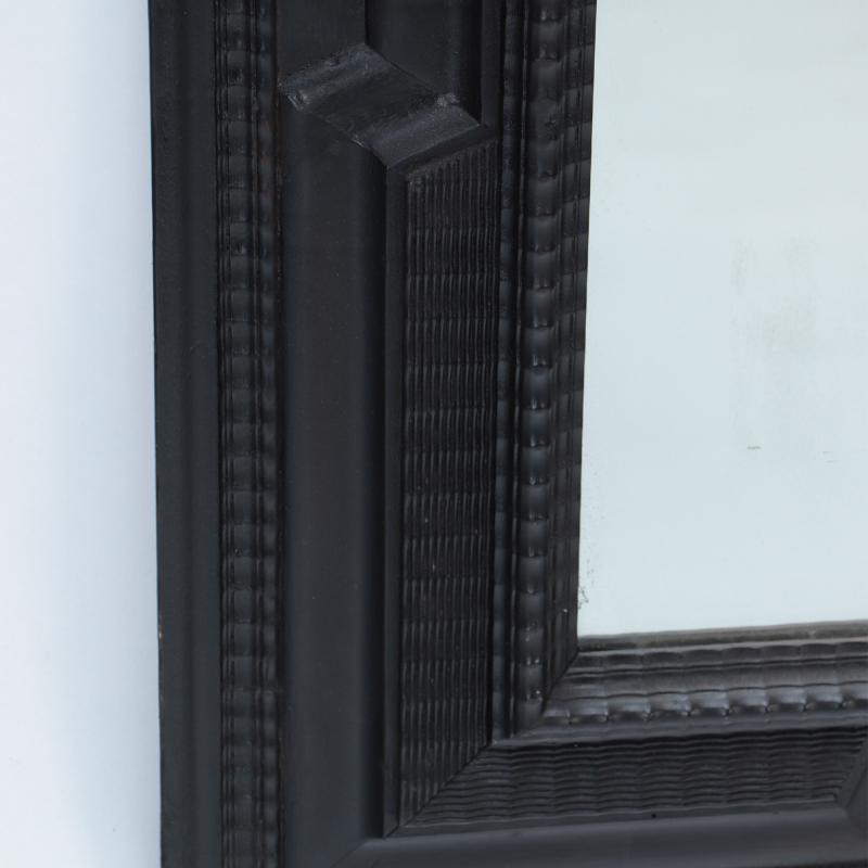 A Large Dutch style ebonIzed frame with ripple carving. Circa 1940.