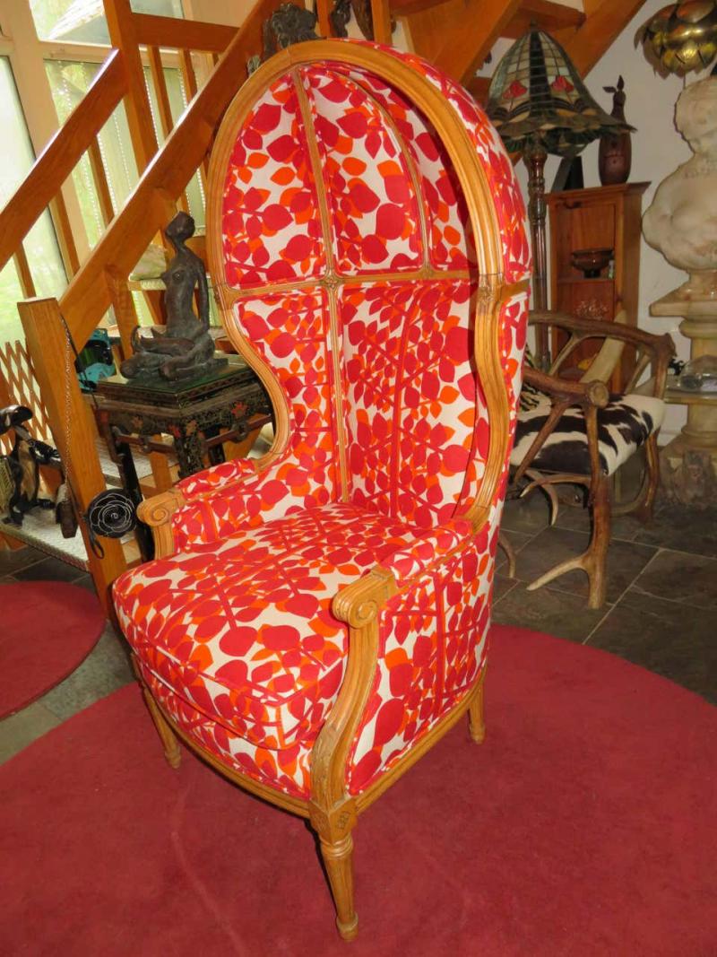 Exciting Mid-Century Modern French Canopy Hood Chair