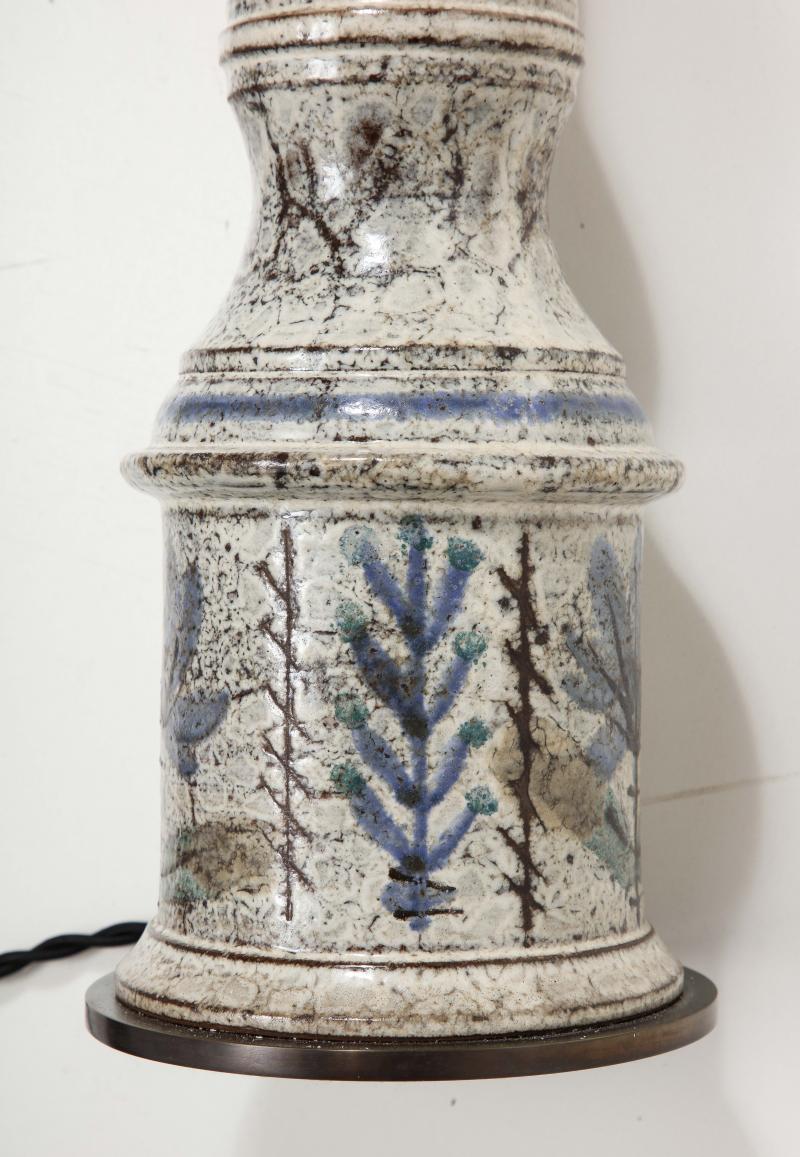 Gustave Reynaud - Ceramic lamp by Gustave Reynaud, Vallauris, France