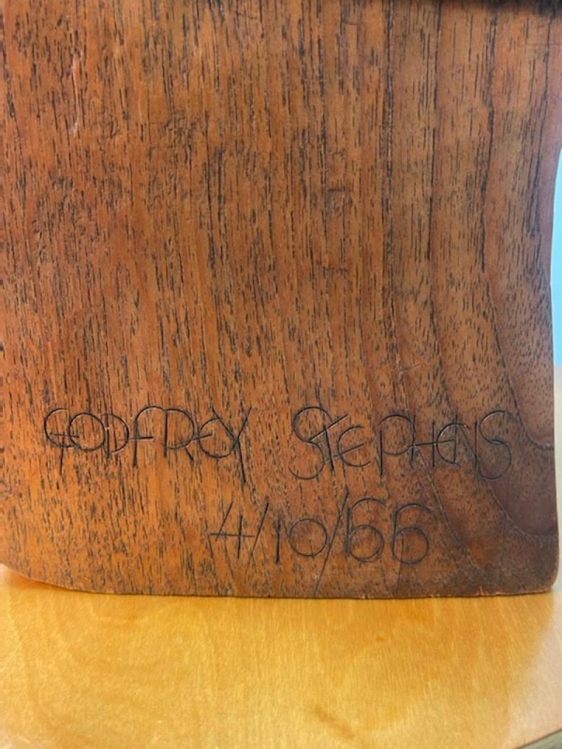 Pablo Picasso - MID CENTURY CARVED WOOD CUBIST FIGURE SCULPTURE