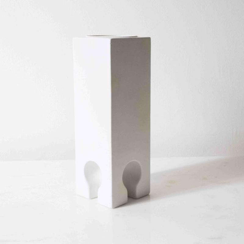 Pierre Cardin - Pierre Cardin Environment Porcelain Bisque Vase, Italy ...