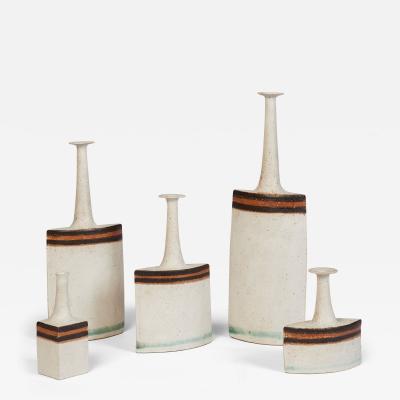 Bruno Gambone - Exquisite Set of Bruno Gambone Vessels, Italy 1970's