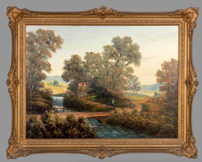 Vintage Hudson River School Paintings Art Landscapes | Incollect