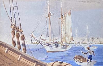 Martin Louis Linsay - "Nassau Harbor, Bahamas"