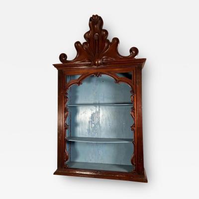 Portuguese, Colonial Carved Hanging Wall Shelf