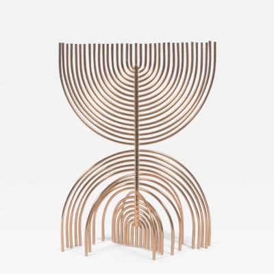 Yaacov Agam - Menorah Yaakov Agam Kinetic Gold Plated Sculpture