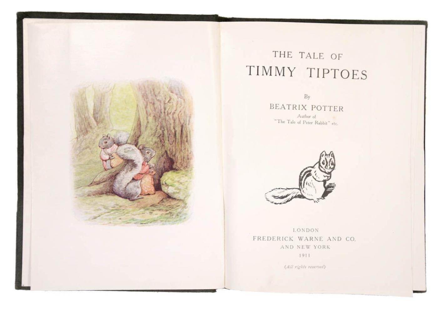 BEATRIX POTTER - The Tale of Timmy Tiptoes. by BEATRIX POTTER