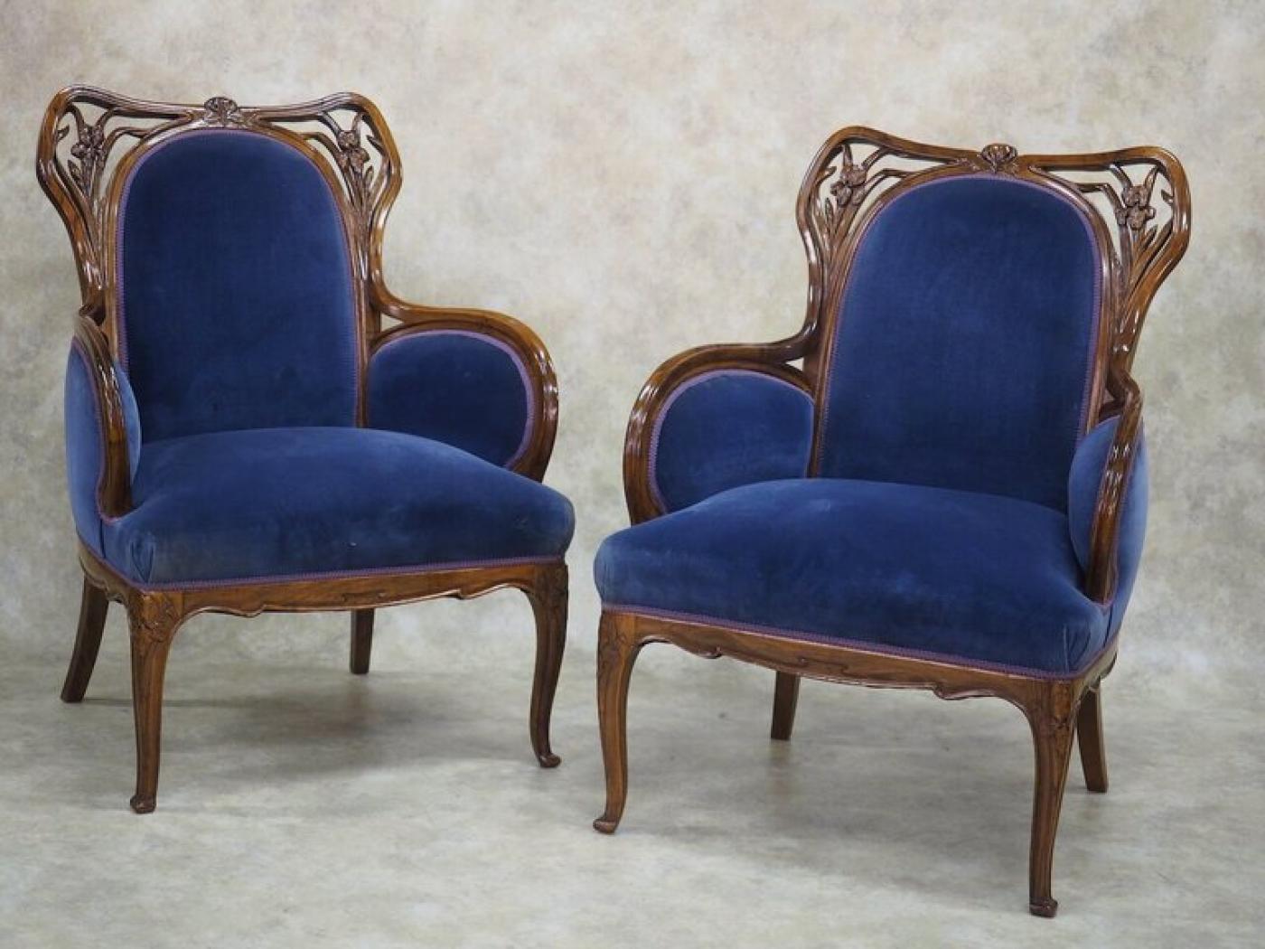 CHARLES PLUMET - Plumet et Selmersheim Art Nouveau Seating Suite