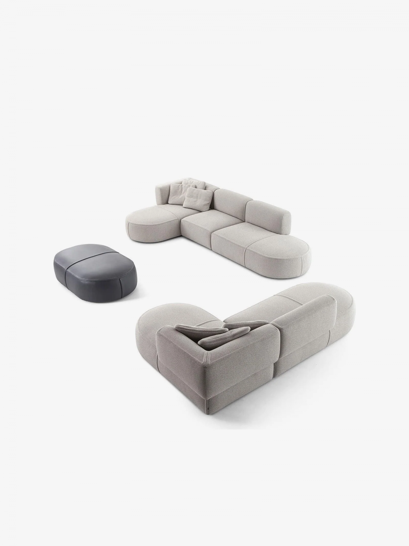 Cassina - 553 BOWY SOFA RIGHT CHAISE