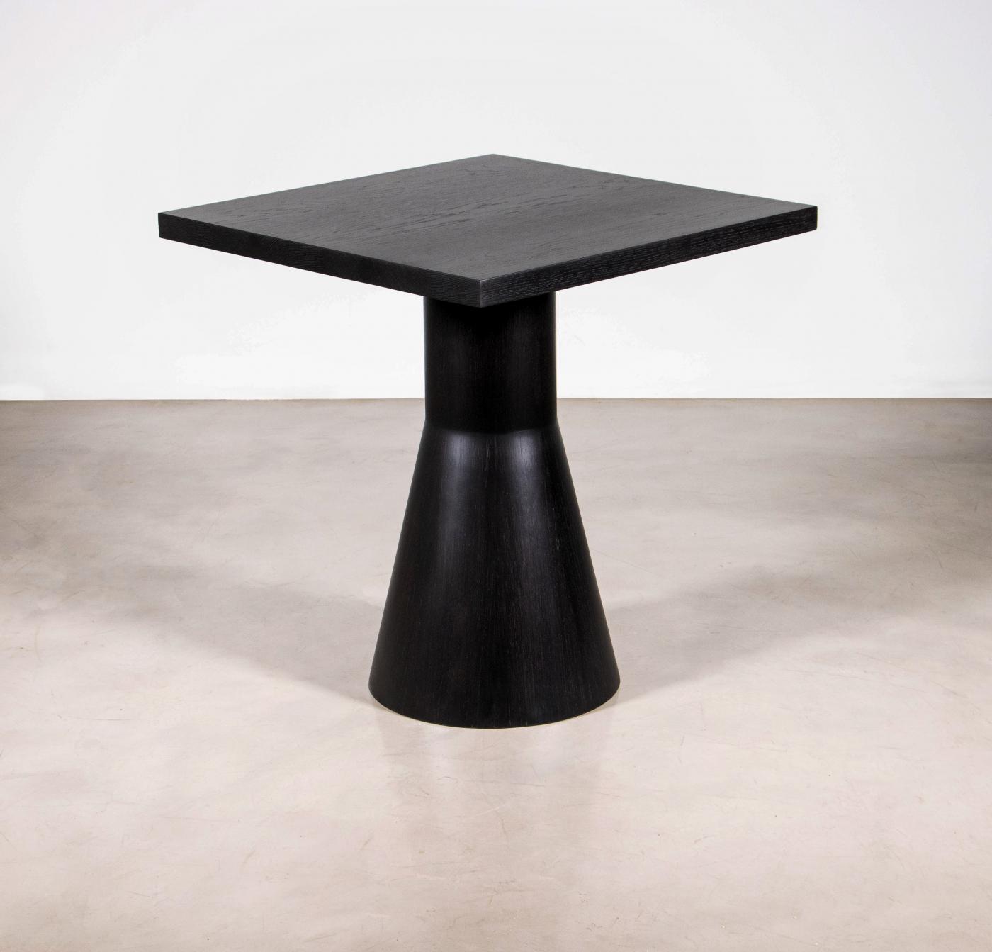 Costantini Design - Ebonized Oak Modern Wood Black Square Dining Table ...