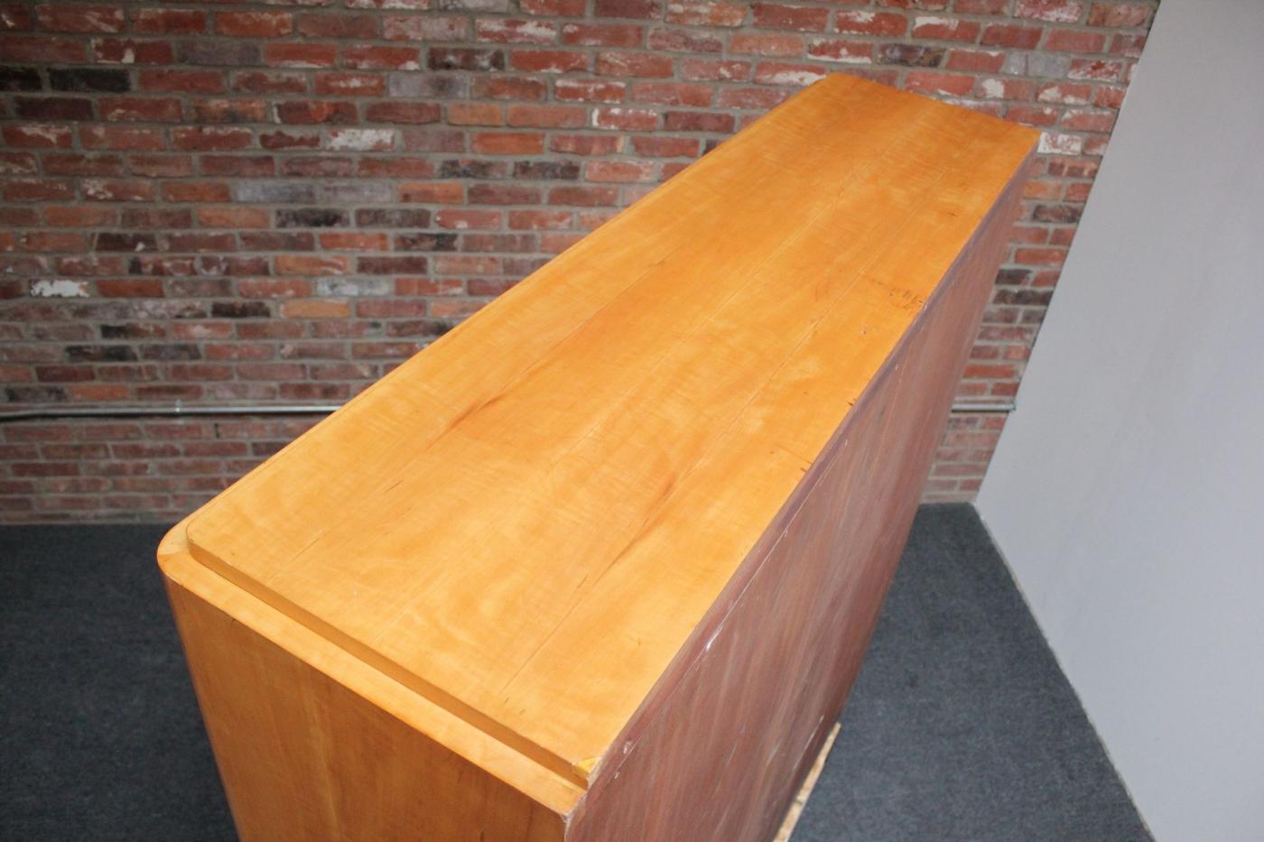 Dominique - French Art Deco Sycamore and Mahogany Armoire by Dominique