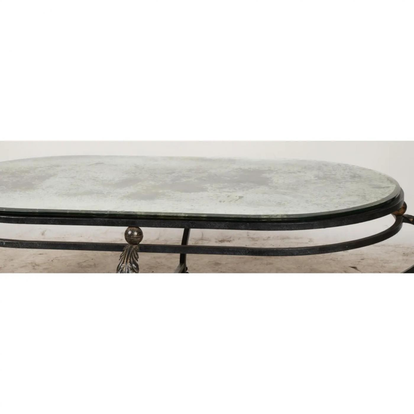 Formations - Formations Wrought Iron & Antique Mirrored Glass Coffee Table