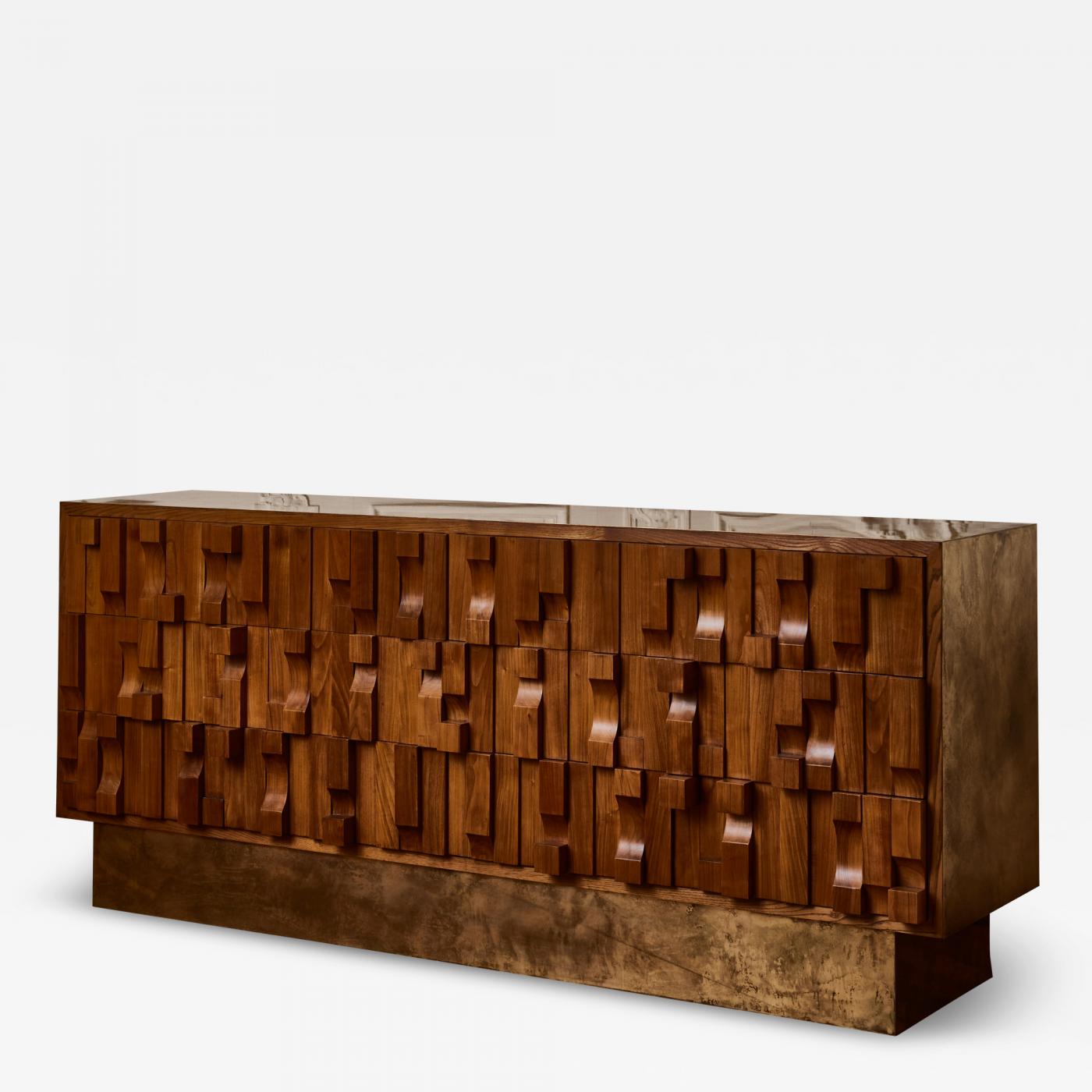 GALERIE GLUSTIN PARIS - Wooden sideboard by Studio Glustin