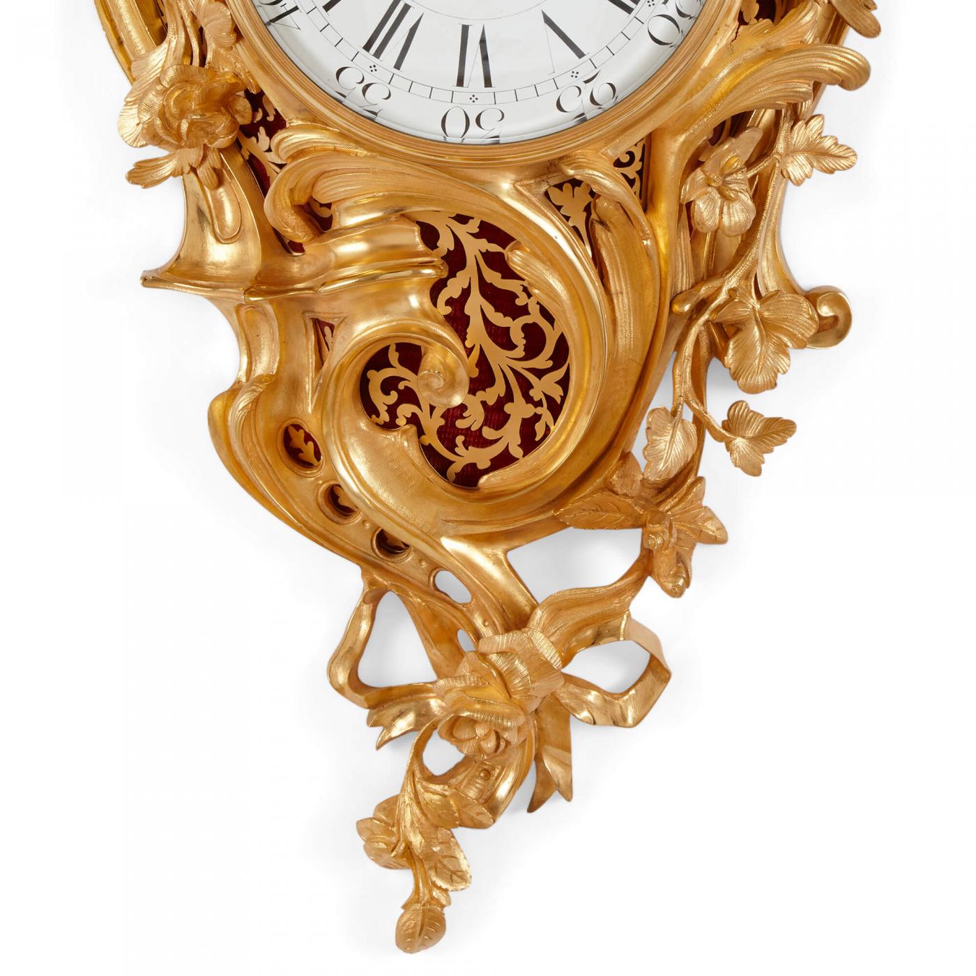 Paul Gravelin & Louis Marti et Cie - Louis XV Rococo style clock and ...