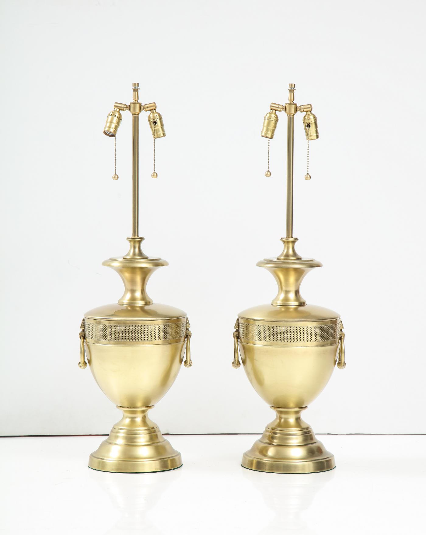 Stiffel Lamp Company - Stiffel Satin Brass Lamps