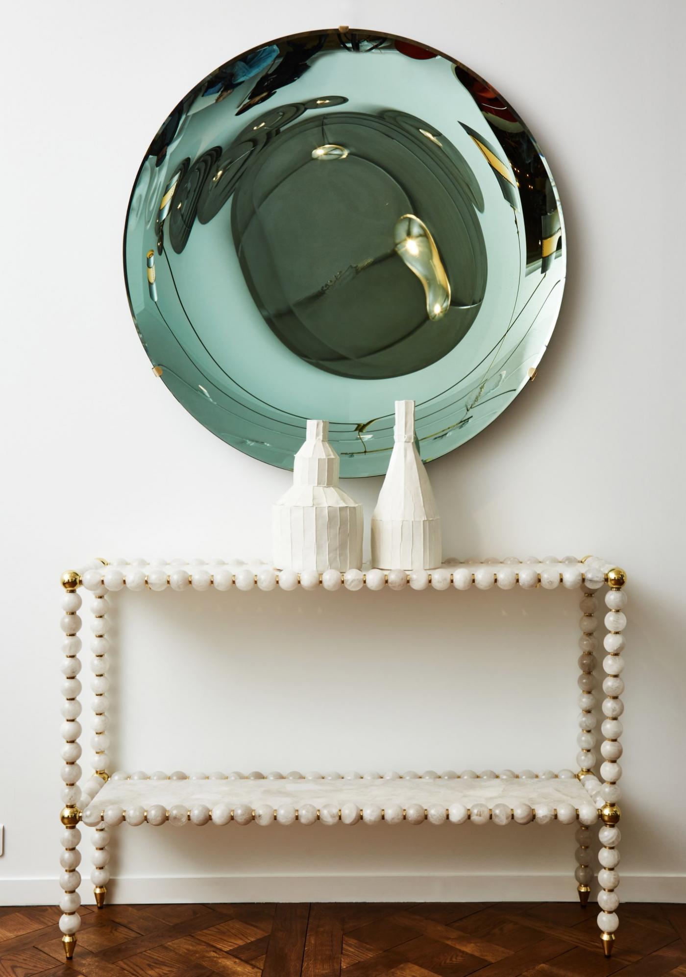 Studio Glustin - Rock crystal console by Galerie Glustin