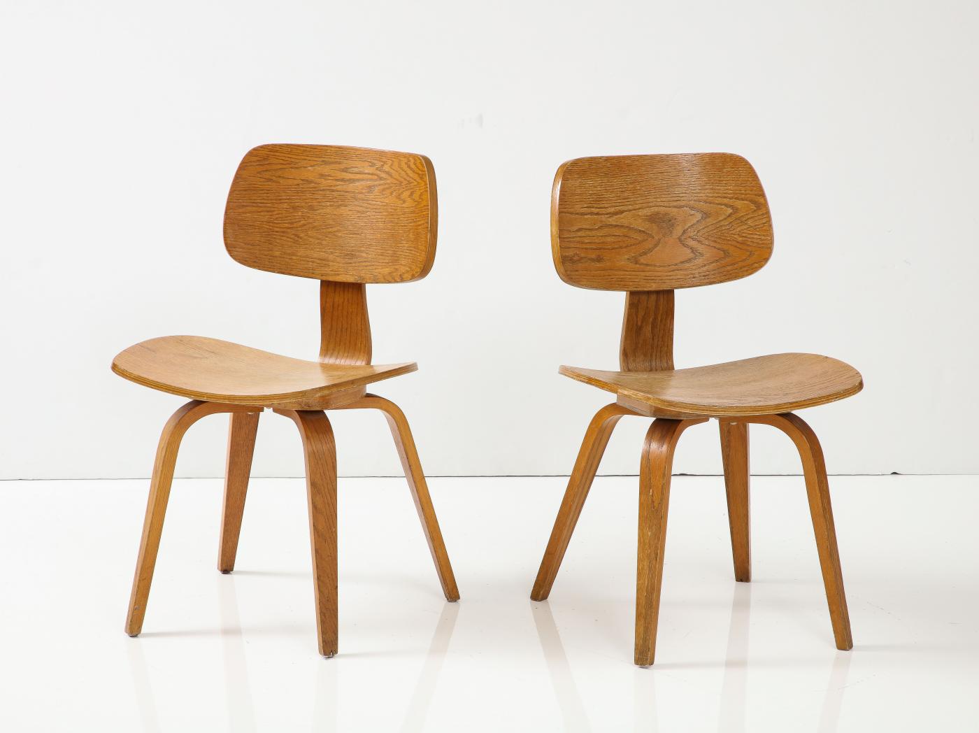 Thonet - Bent Plywood Chairs , Model 18, by Bruno Weir, Thonet, Austria ...
