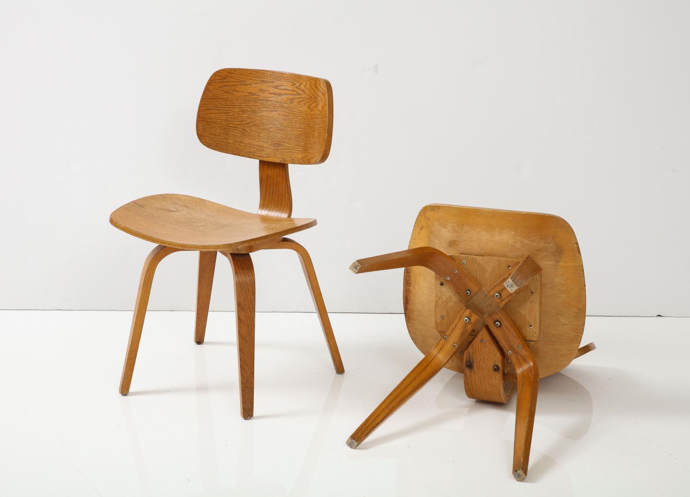 Thonet - Bent Plywood Chairs , Model 18, by Bruno Weir, Thonet, Austria ...