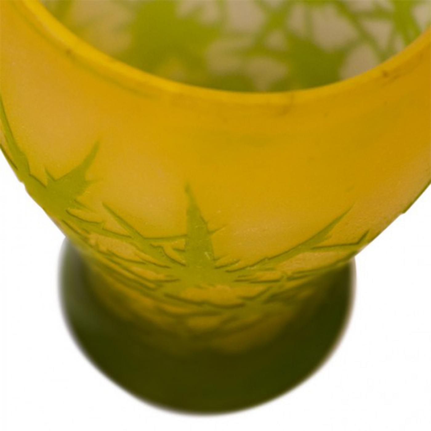 Émile Gallé - Galle French Cameo Art Glass Vase, 1900's