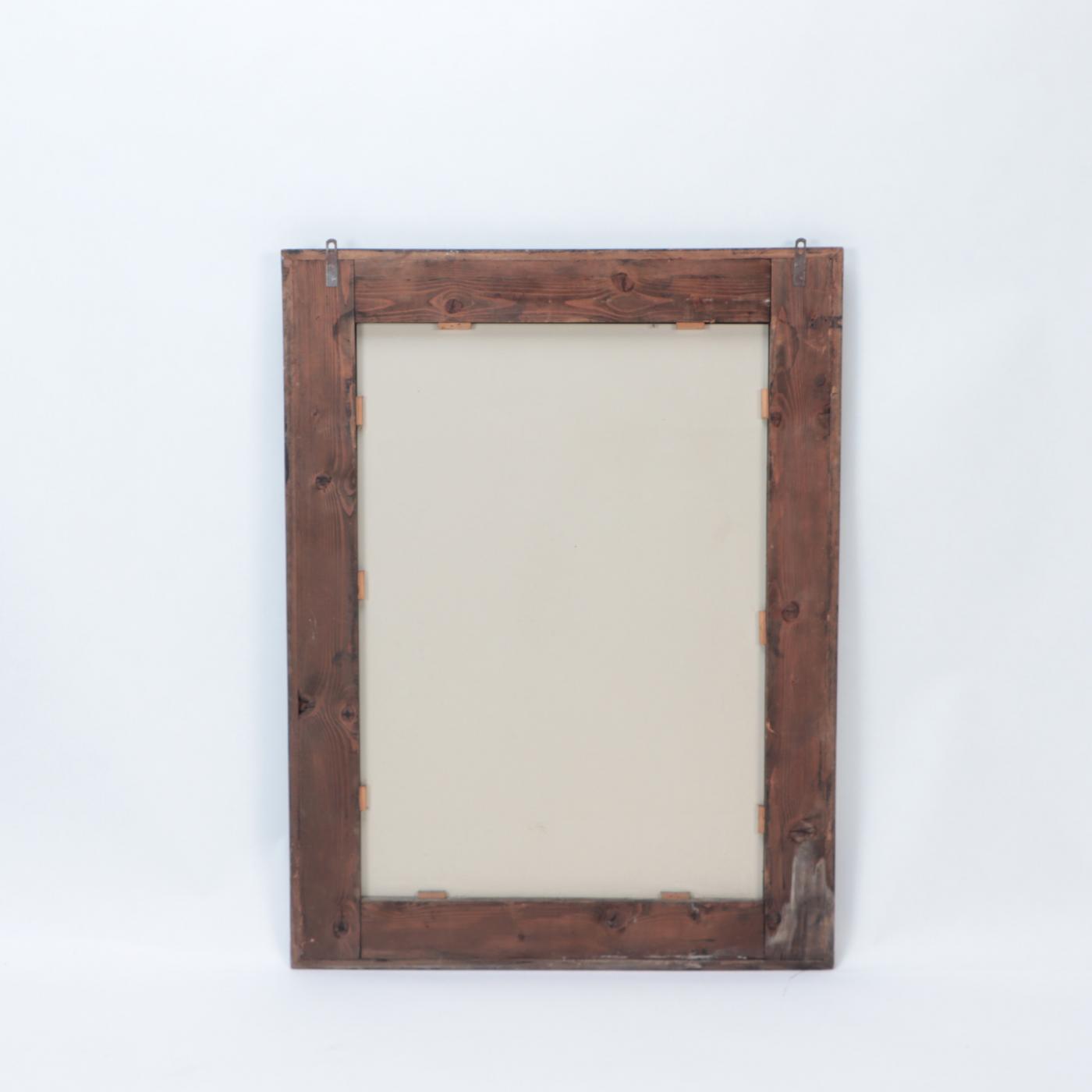 A Large Dutch style ebonIzed frame with ripple carving. Circa 1940.