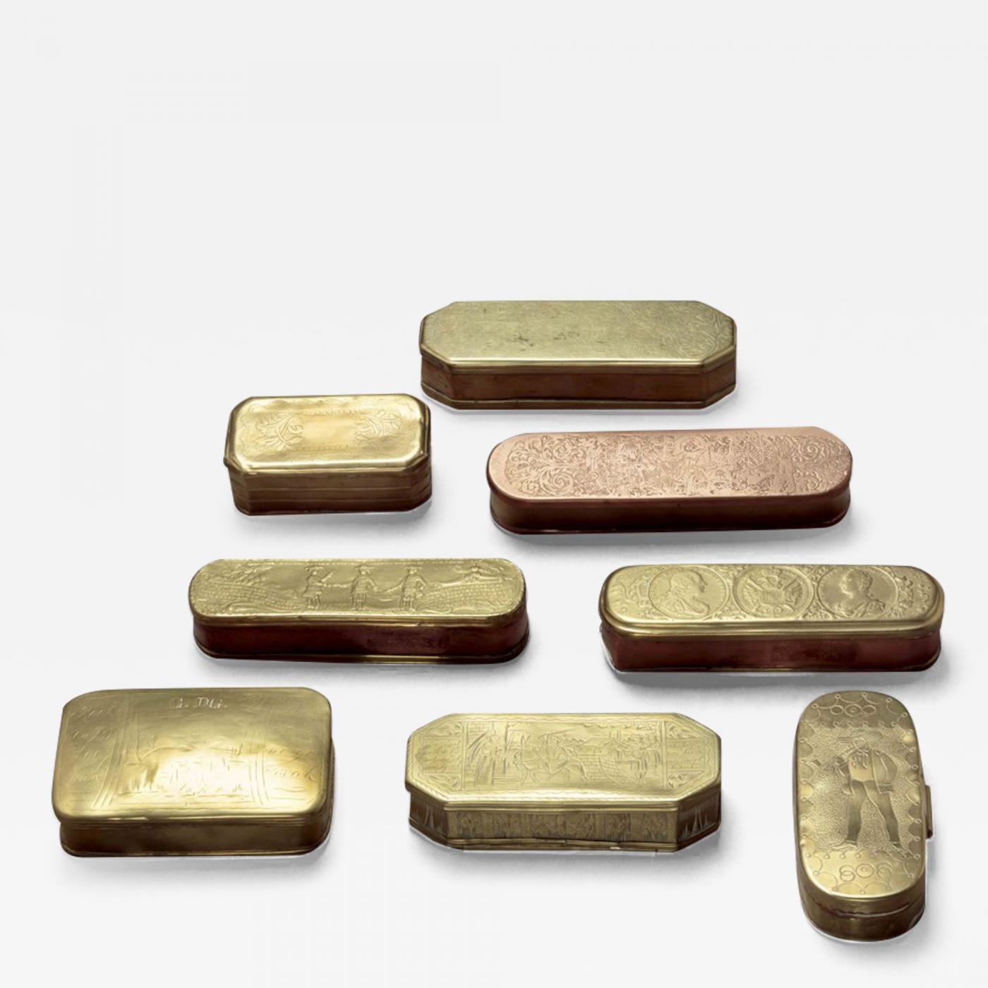 A SELECTION OF TOBACCO BOXES