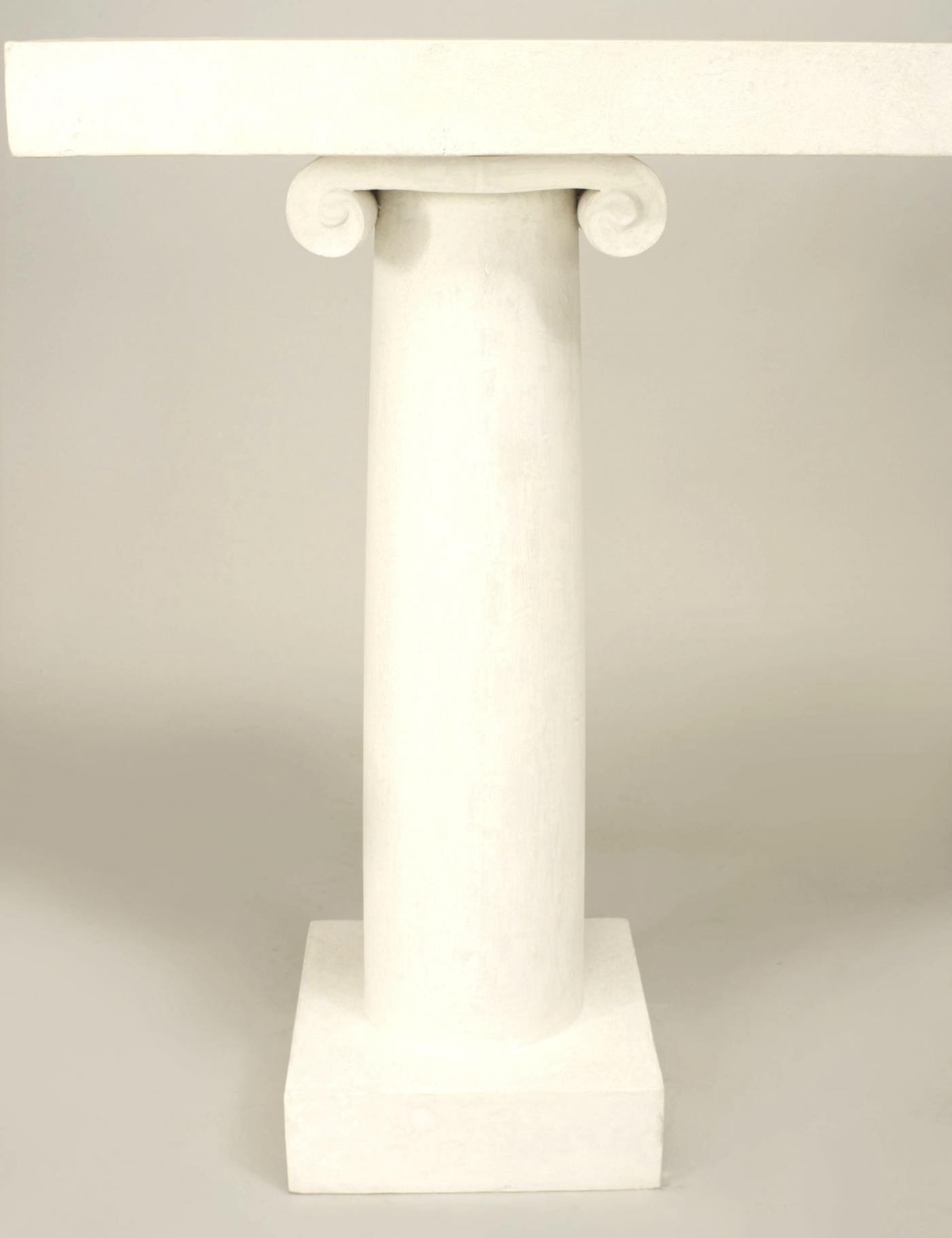 American Art Moderne Plaster Console Table