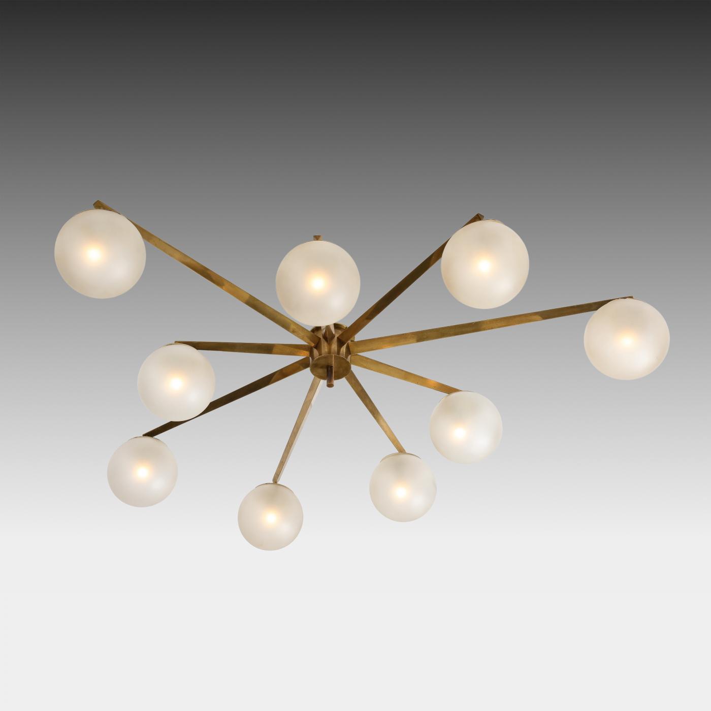 Angelo Lelli (Lelii) - Stella a 7 Ceiling Light by Angelo Lelii