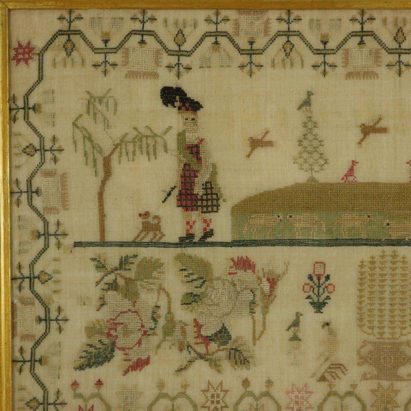 Antique Sampler, 1830, by Mary Ann Smith