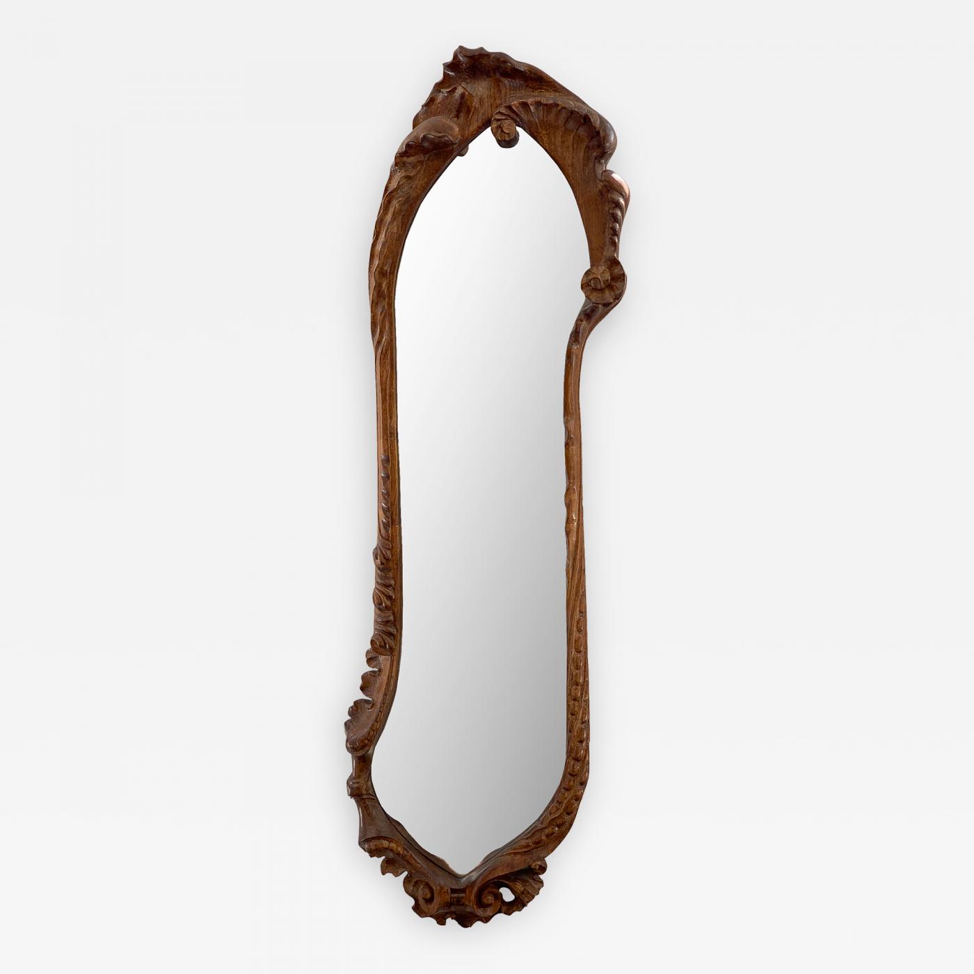 Antoni Gaudi - Antoni Gaudí Calvet Carved Oak Wall Mirror