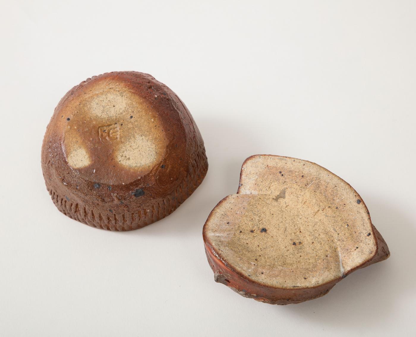 Barbara Delfosse - Barbara Delfosse French Incised Ceramic Bird Box, c ...