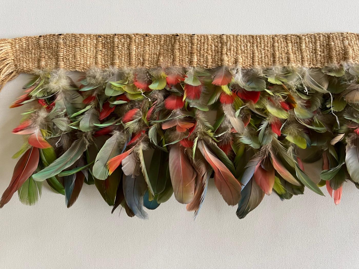 Brazilian Feather Headdress Guajajara Tribe Ex-Museum Piece