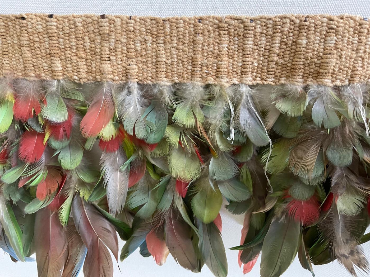 Brazilian Feather Headdress Guajajara Tribe Ex-Museum Piece