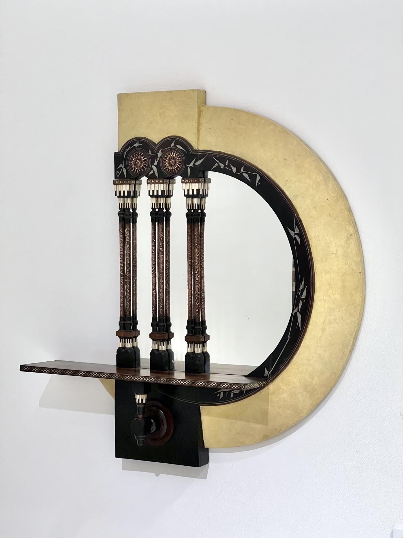 Carlo Bugatti - Carlo Bugatti Parchment Mirror