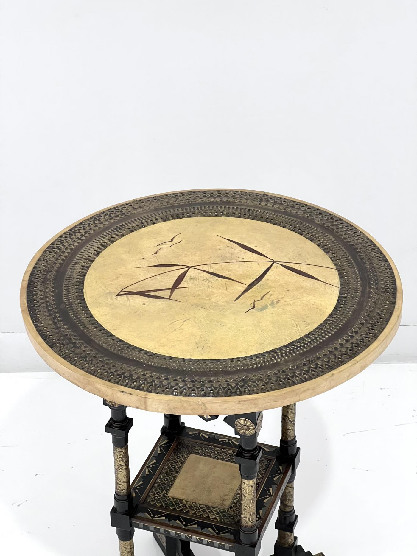 Carlo Bugatti - Carlo Bugatti Parchment Side Table