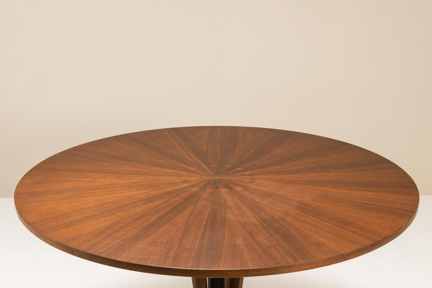 Carlo Ratti - Carlo Ratti Round Dining Table Made by Lissoni, Italy 1950s