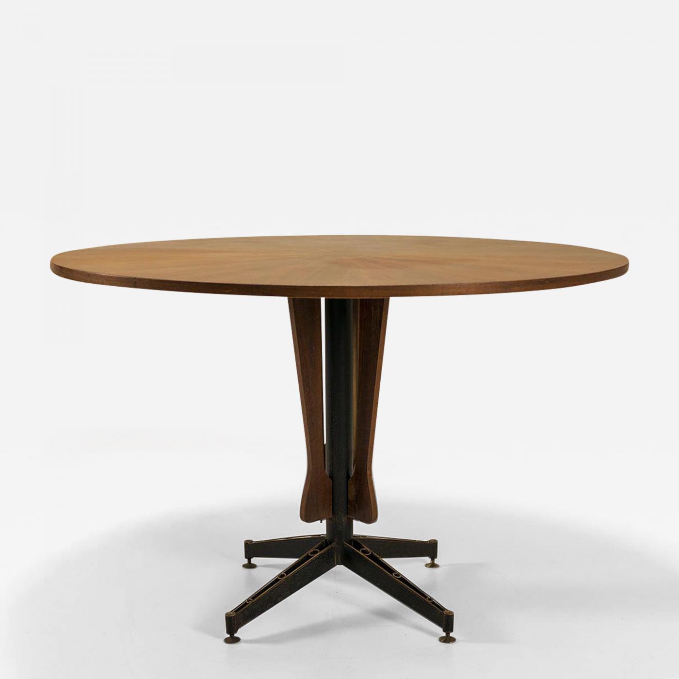 Carlo Ratti - Carlo Ratti Round Dining Table Made by Lissoni, Italy 1950s