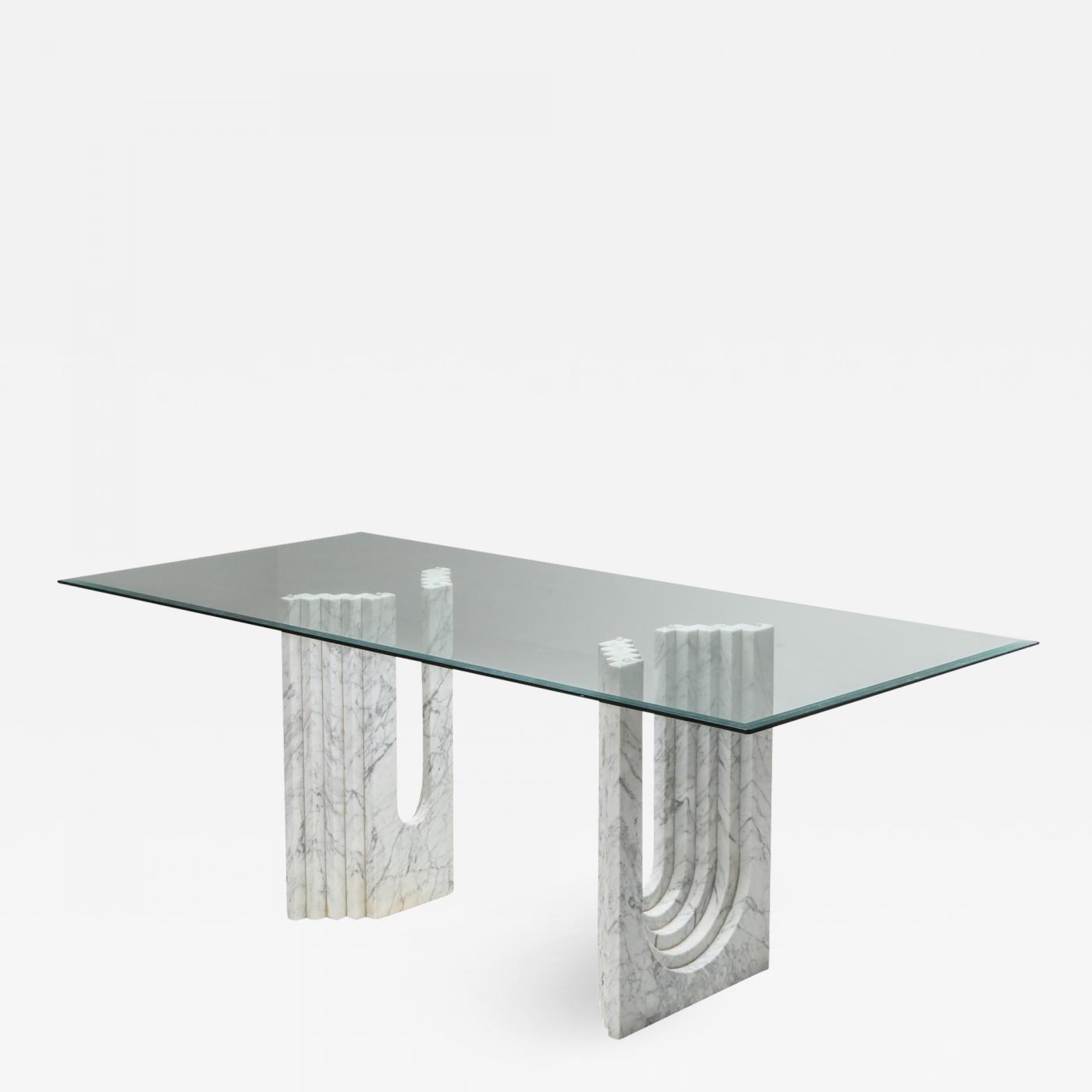 Carlo Scarpa - Carrara White Marble Dining Table Scarpa - 1970s