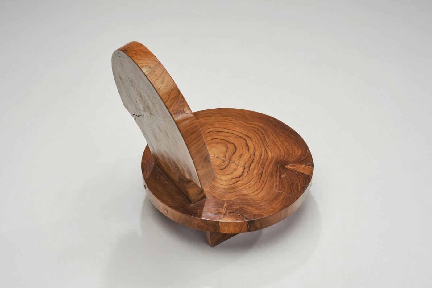 Contemporary Solid Wood Low Chairs, Asia 21st century