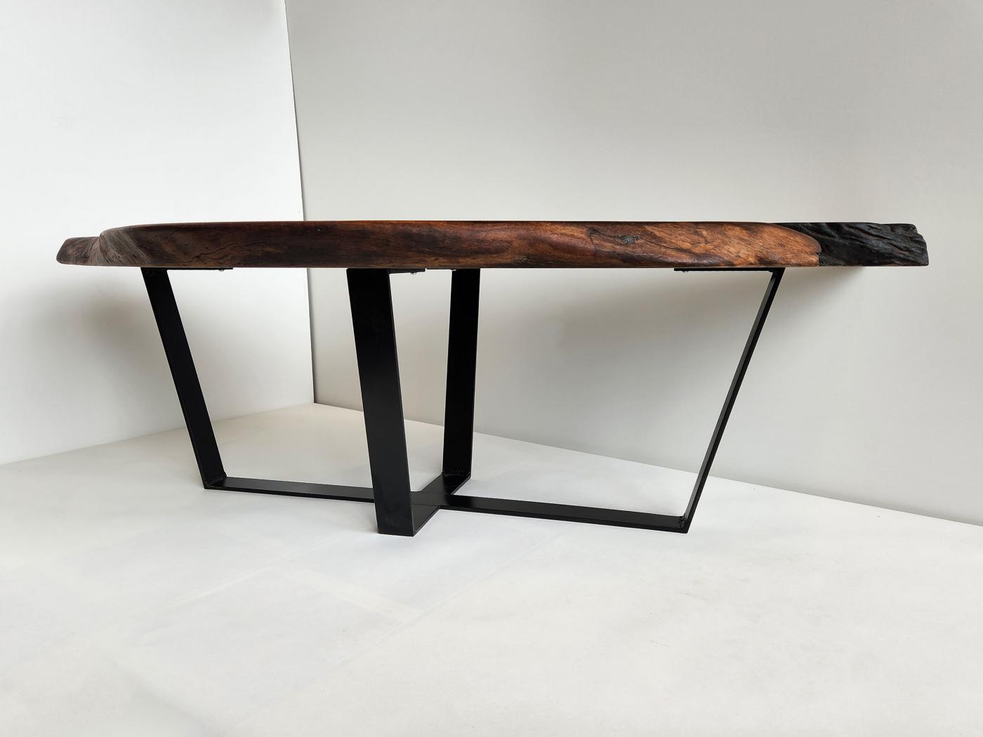 Creation Therrier - Black Walnut Wood Slab Coffee Table