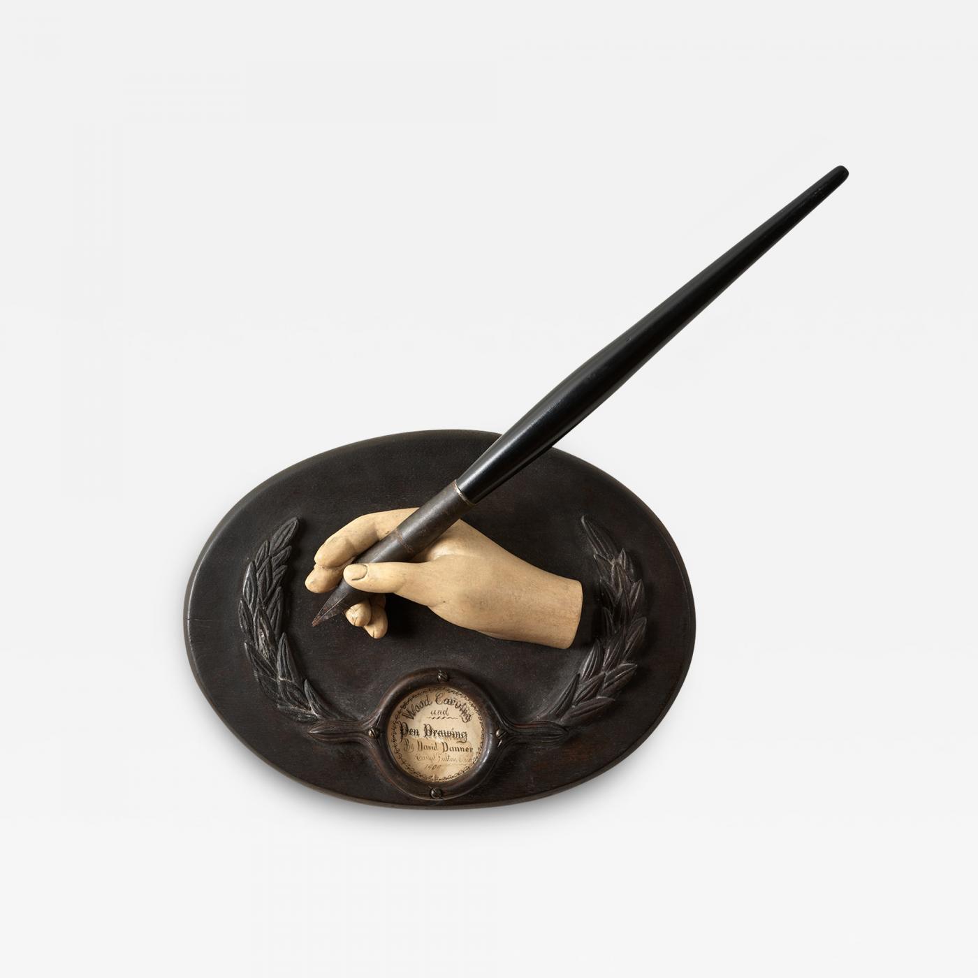 David Danner Jr. - Trade sign for woodcarving and pen drawing