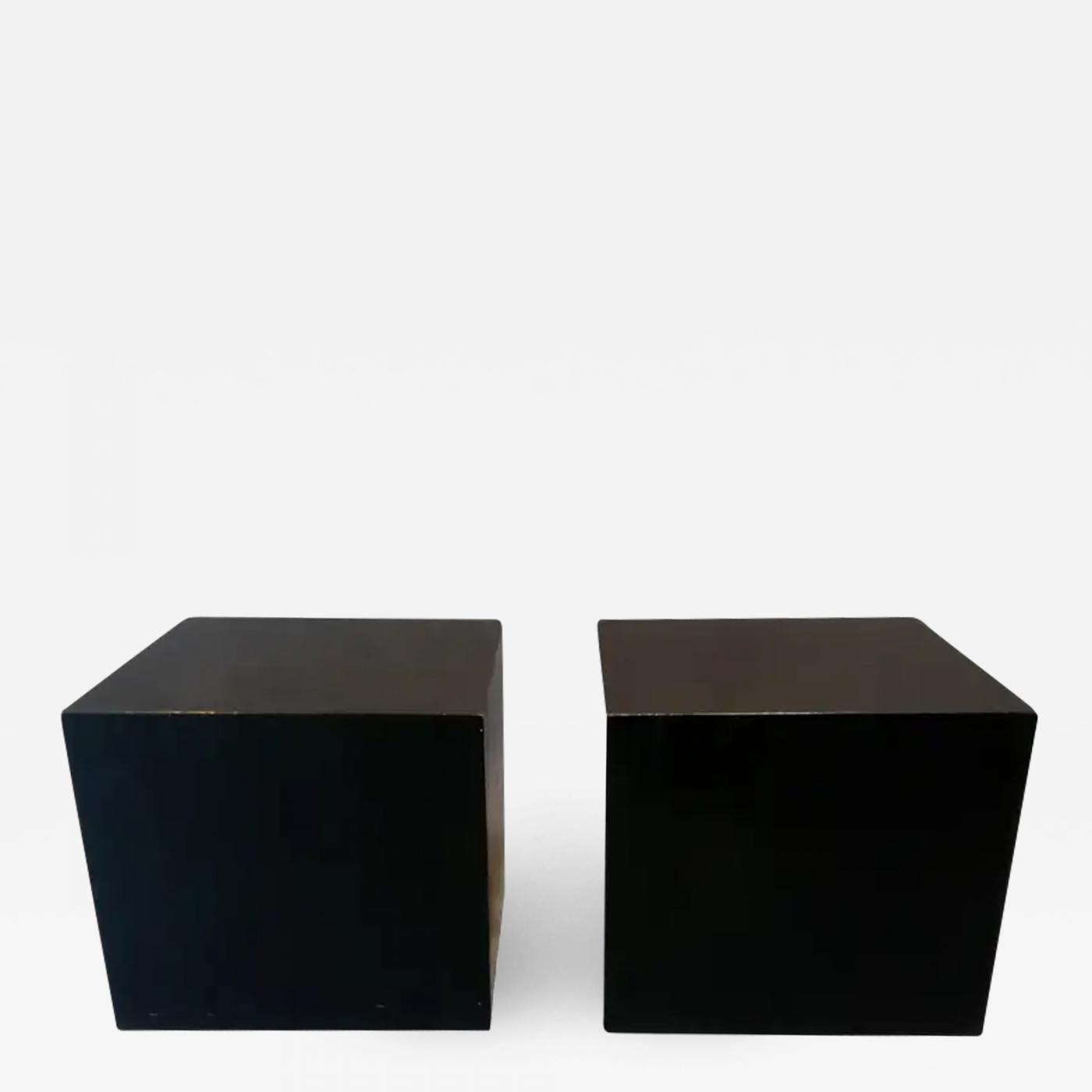 Edward Axel Roffman - Edward Axel Roffman Pair Minimalist Enameled Oak ...