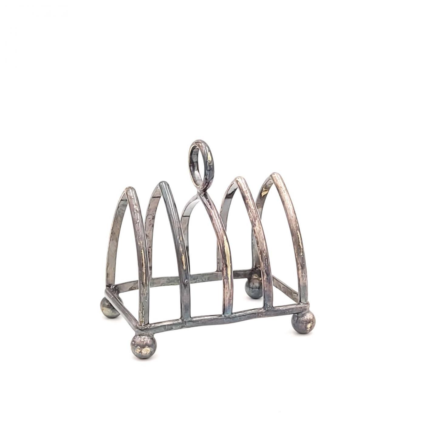 Edwardian Silver Plate Toast Rack, England circa 1910