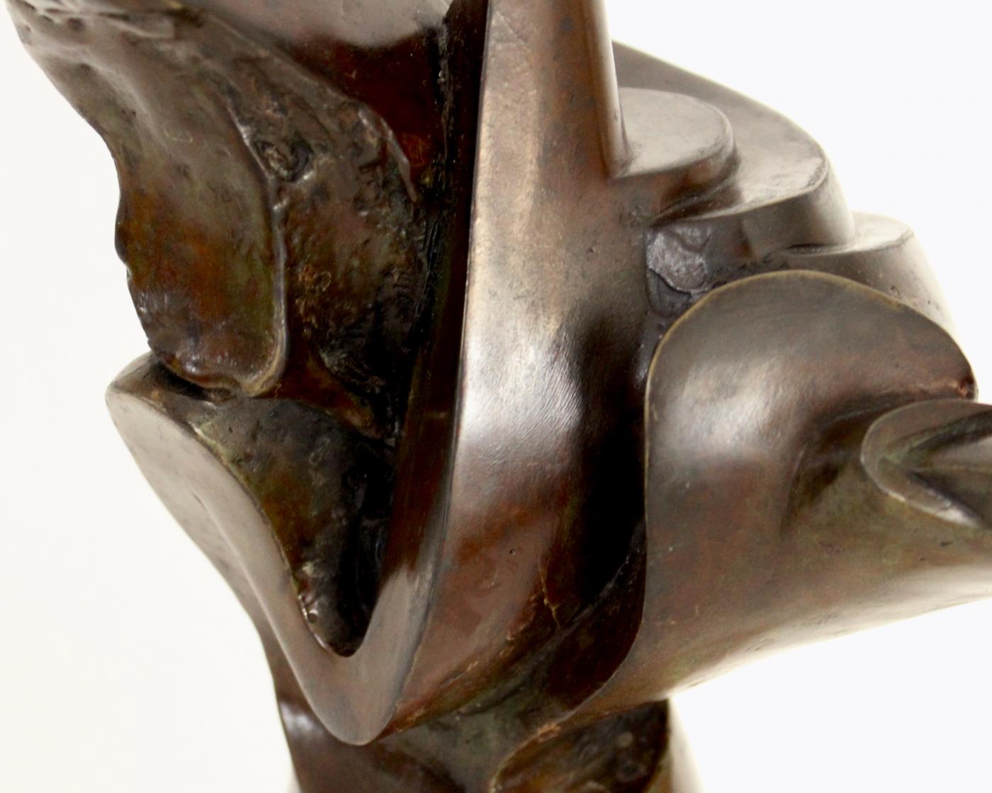 Eladio Gonzalez Sculpture Bronze Cuba Signed P#3 1989