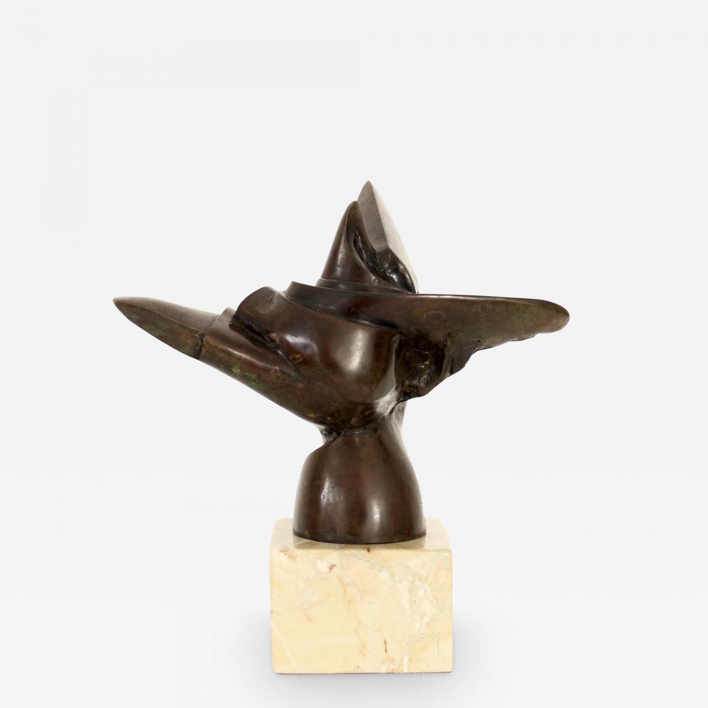 Eladio Gonzalez Sculpture Bronze Cuba Signed P#3 1989