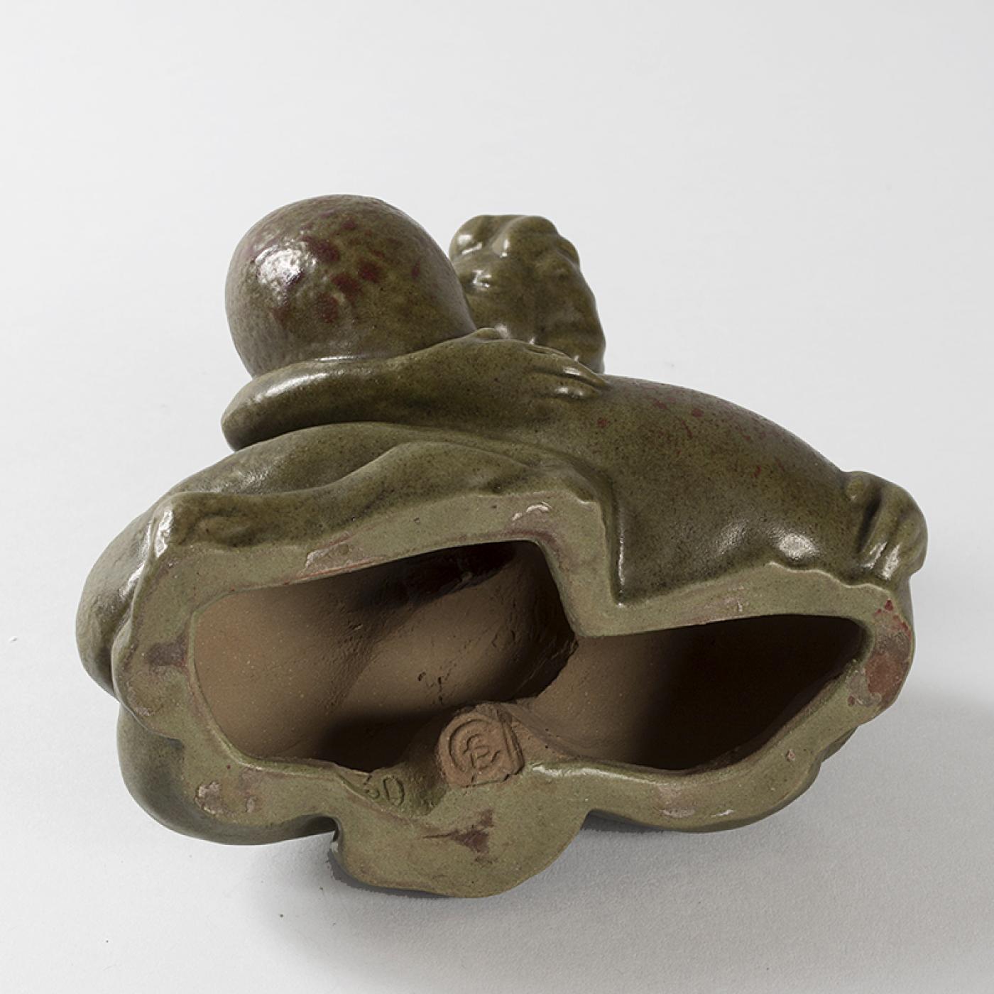 François-Rupert Carabin - French Art Nouveau Ceramic Inkwell by Carabin
