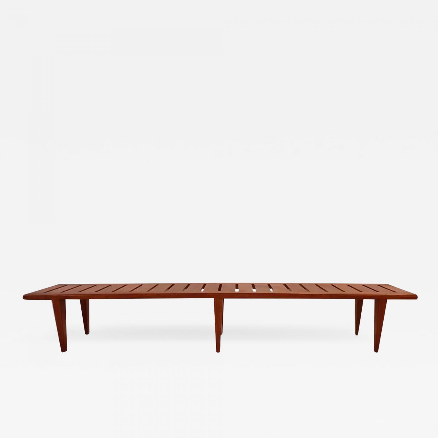 Hans Wegner - Danish Teak Johannes Hansen Hans Wegner Slatted Bench ...