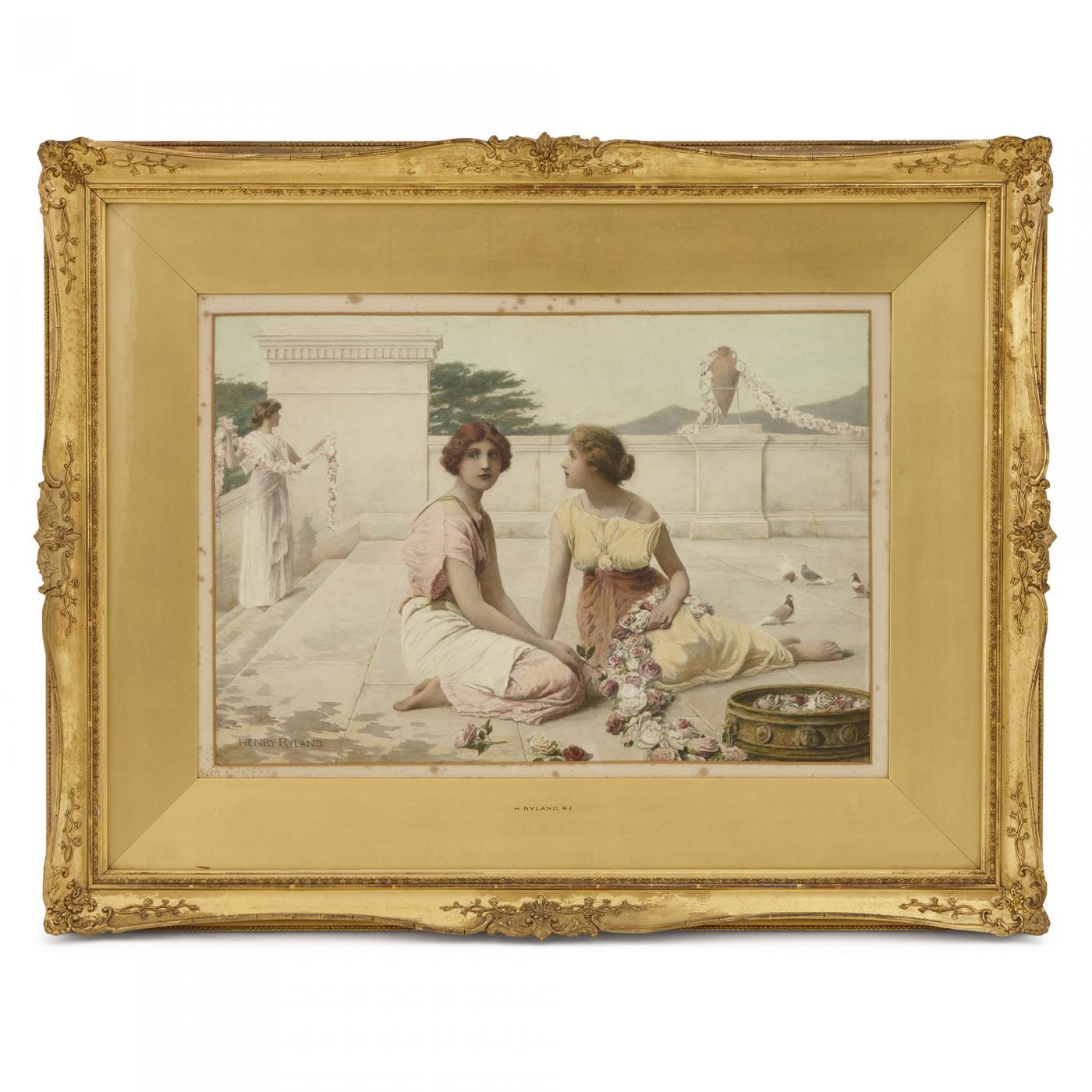 Henry Ryland - Watercolour painting by Henry Ryland