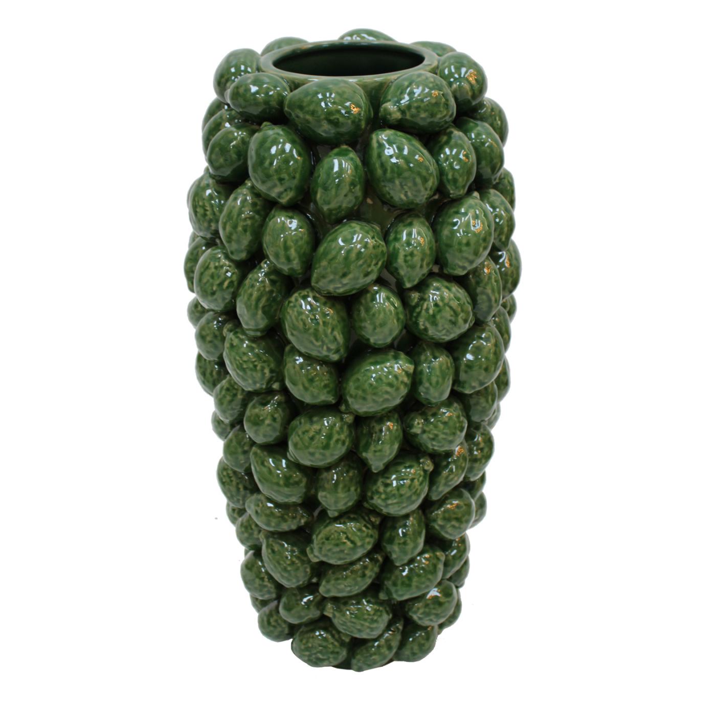 ITALIAN CERAMIC LEMON VASE