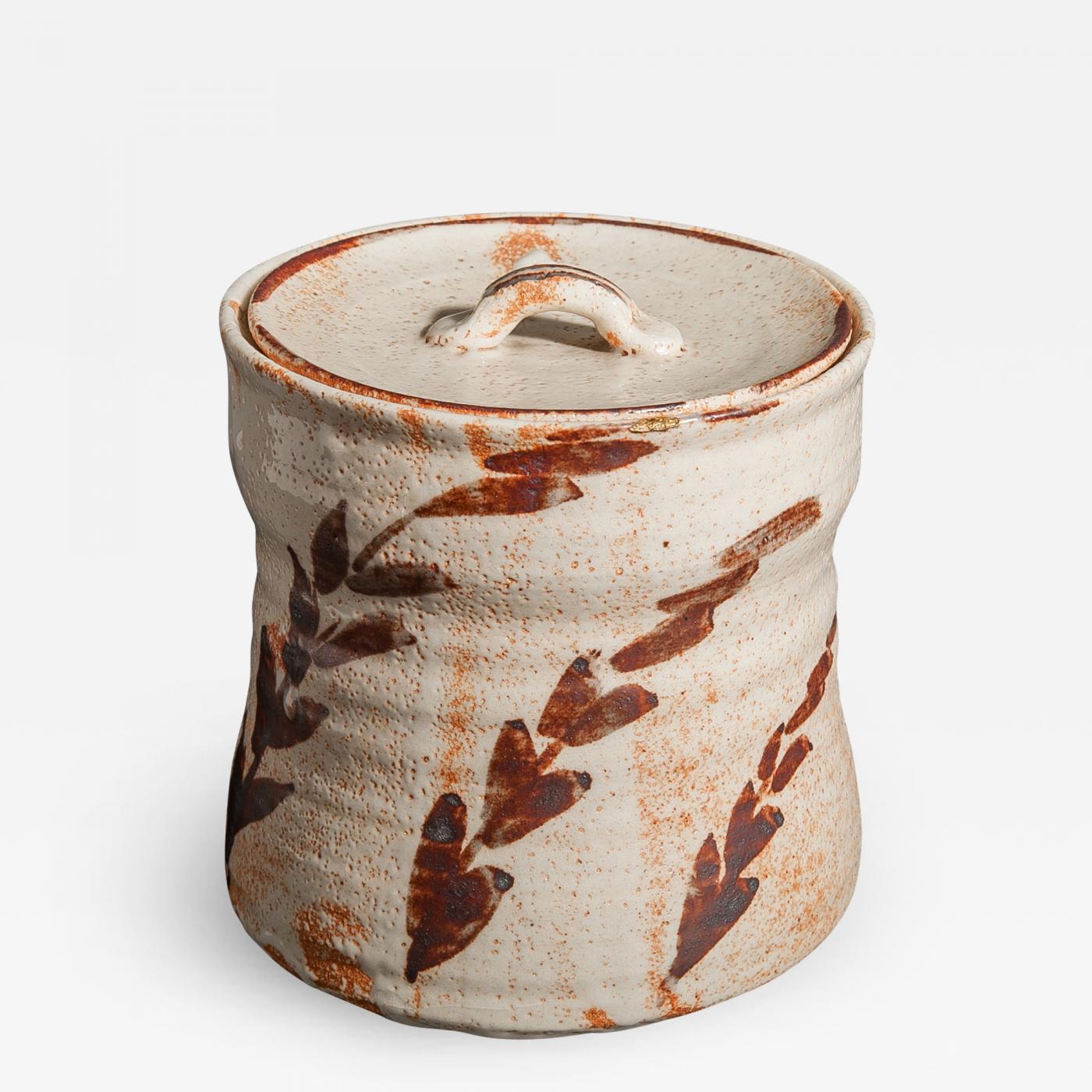 Japanese Shino Ware Mizusashi (Water Container)